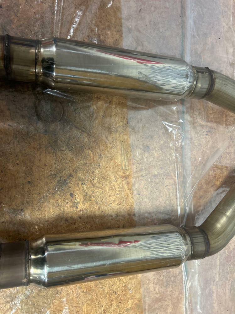 2015-17 Ford Mustang GT Aftermarket Stainless Resonator Pair 253 – Blu ...