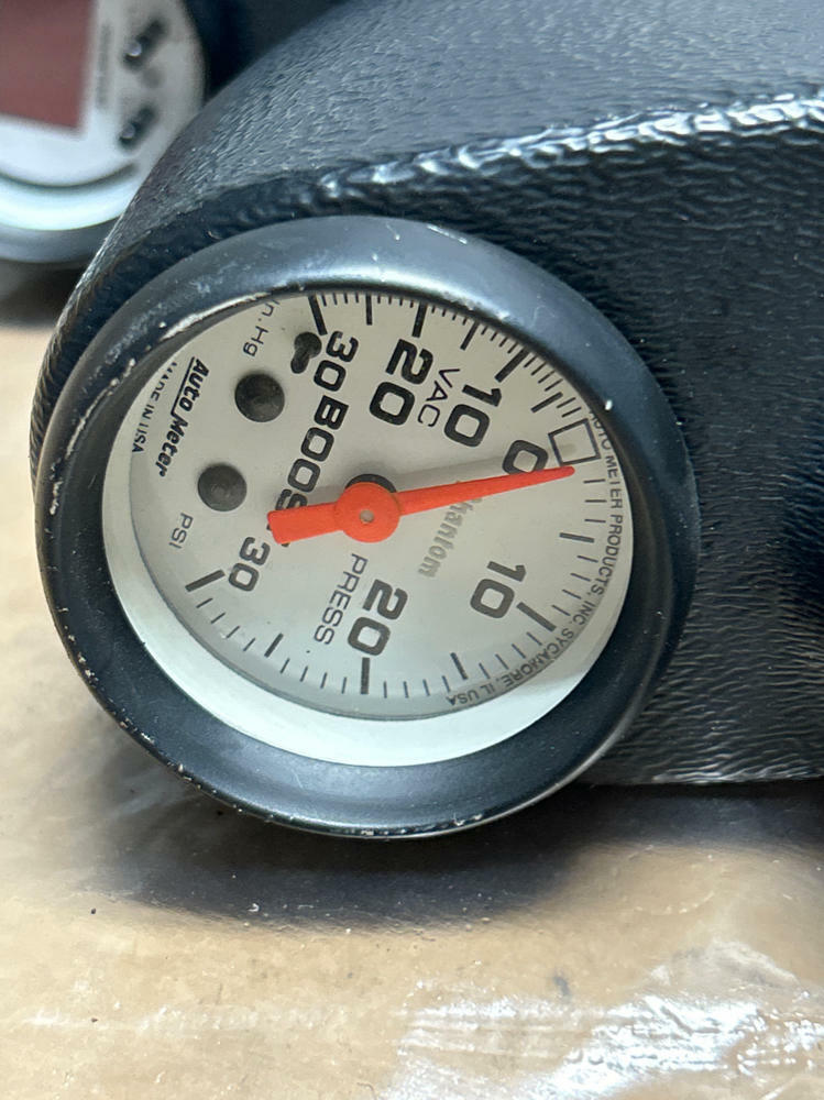 1999-04 Ford Mustang Autometer Phantom AFR & Boost Gauges w/ Pod Pilla ...